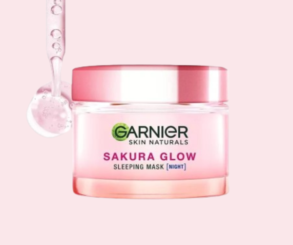 Garnier Sakura Glow Hyaluron Night Sleeping Mask (50ml) - Real Cosmetics
